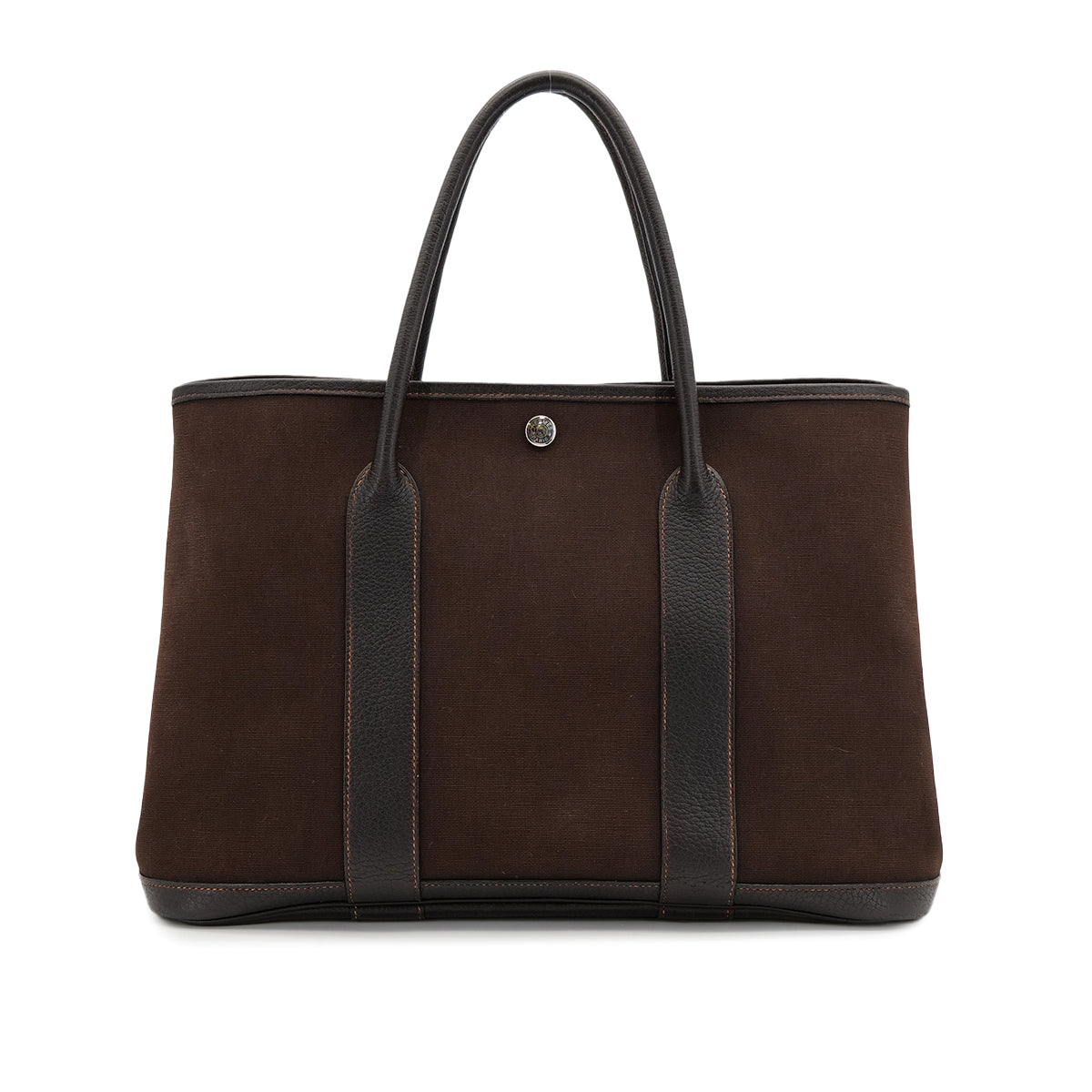 HERMES GARDEN PARTY 36 PM MARRON TOILE OFFICIER TOTE BAG I 90309781 ...